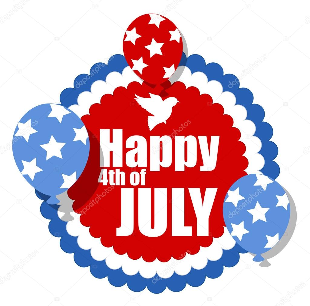 Rosette shape banner - 4th of july Vector Stock Vector by ©baavli 30895783