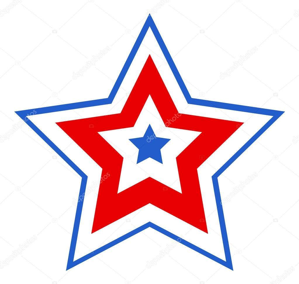Patriotic Star Clip Art Patriotische Star Vorlage Für Den Arbeitstag,