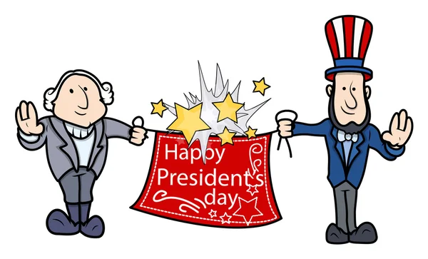 George Washington y Abraham Lincoln saludan - Día de los Presidentes ...