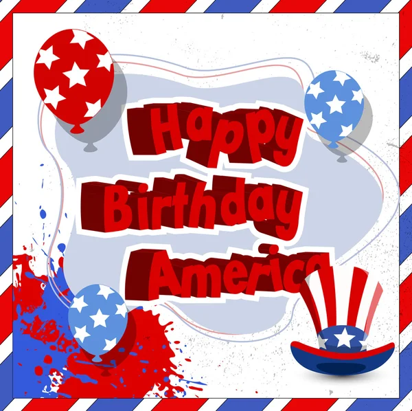 Happy birthday america Vector Art Stock Images | Depositphotos