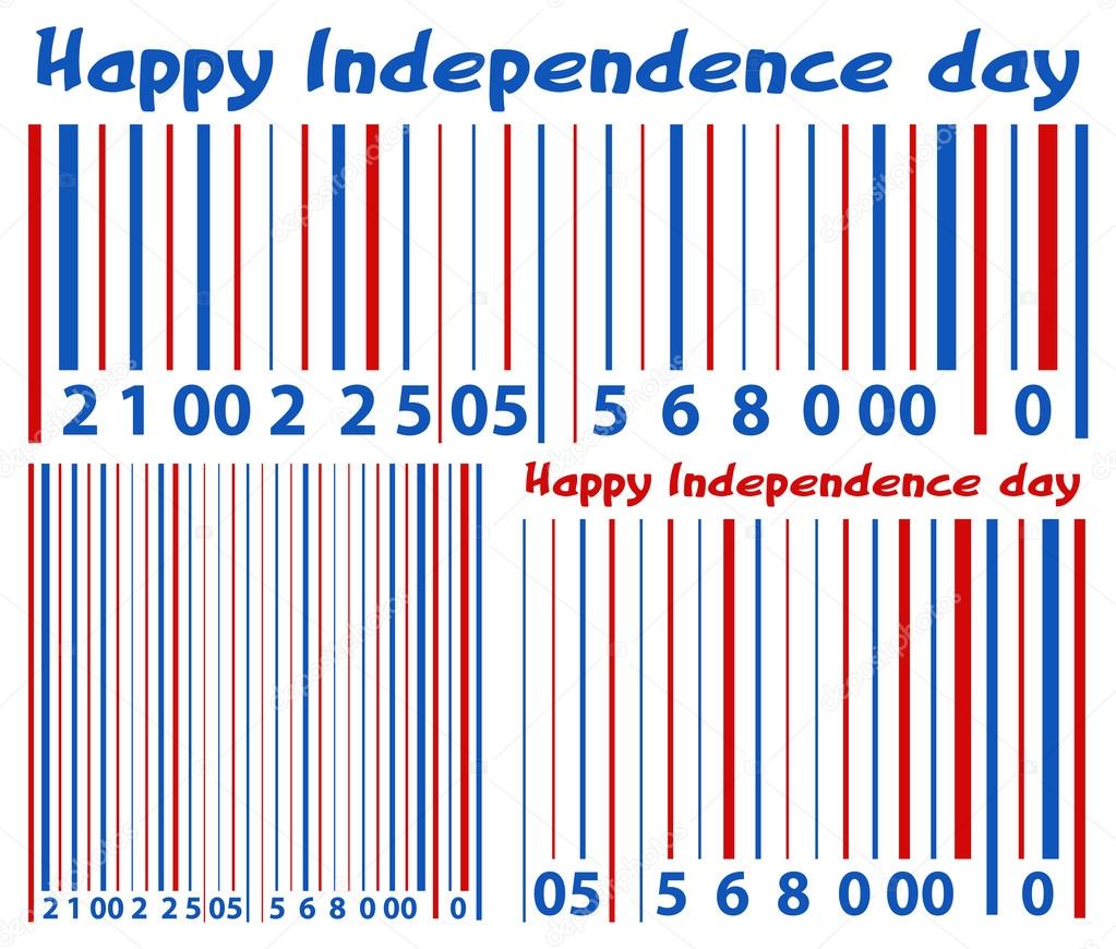 Barcodes - Patriotic USA theme Vector Stock Vector Image by ©baavli ...