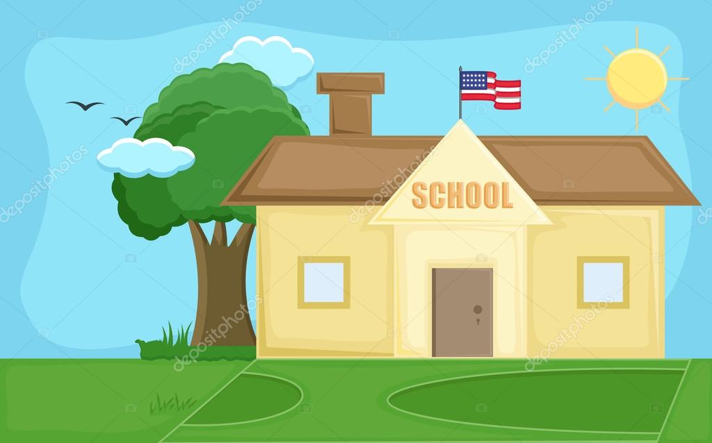 School - Cartoon Background Vector — Stock Vector © baavli #31596915