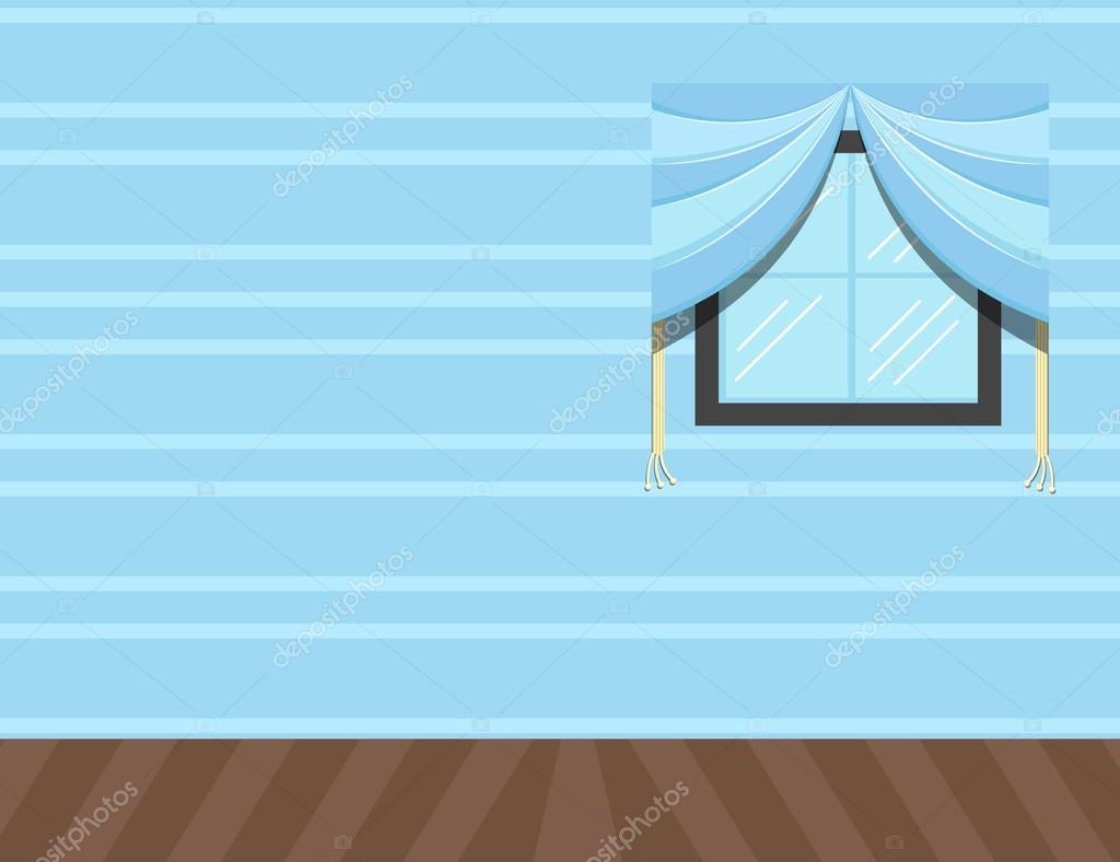 Pared de la habitación - Vector de fondo de dibujos animados Vector de ...