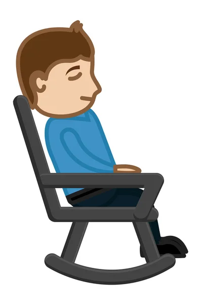 Man Sitting on Chair - Office Corporate Cartoon People Stock Vector ...