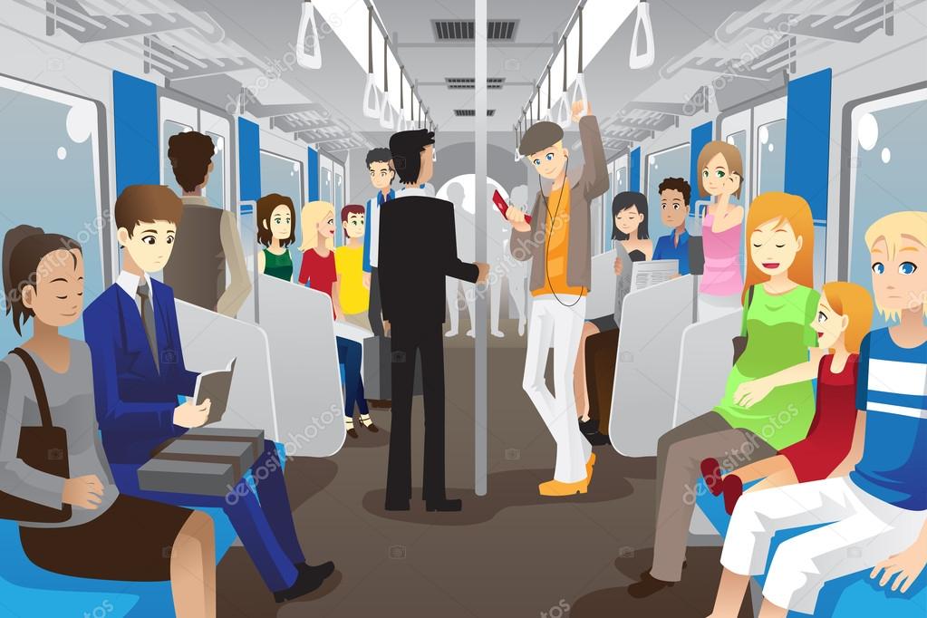 In subway train Stock Illustration by ©artisticco #15483153