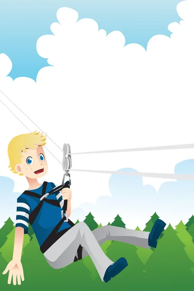 Zip Line Cartoon