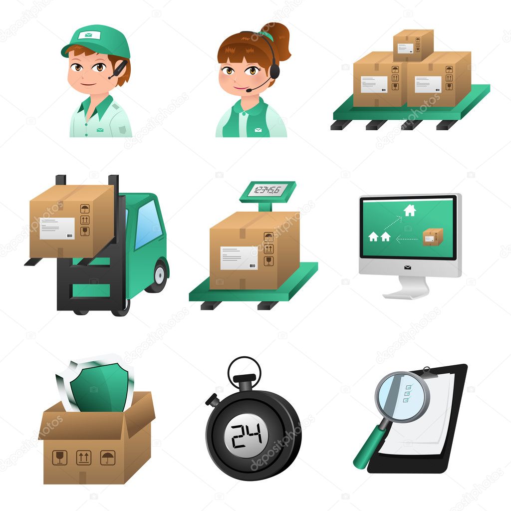 Logistic icons — Stock Vector © artisticco #30918209 Logistic icons — Stock Vector © artisticco #30918209