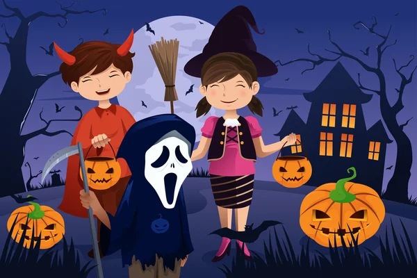 101 Kids trick or treating Vector Images | Depositphotos