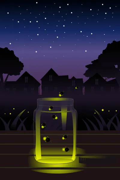 ᐈ Fireflies wallpaper stock illustrations, Royalty Free fireflies ...