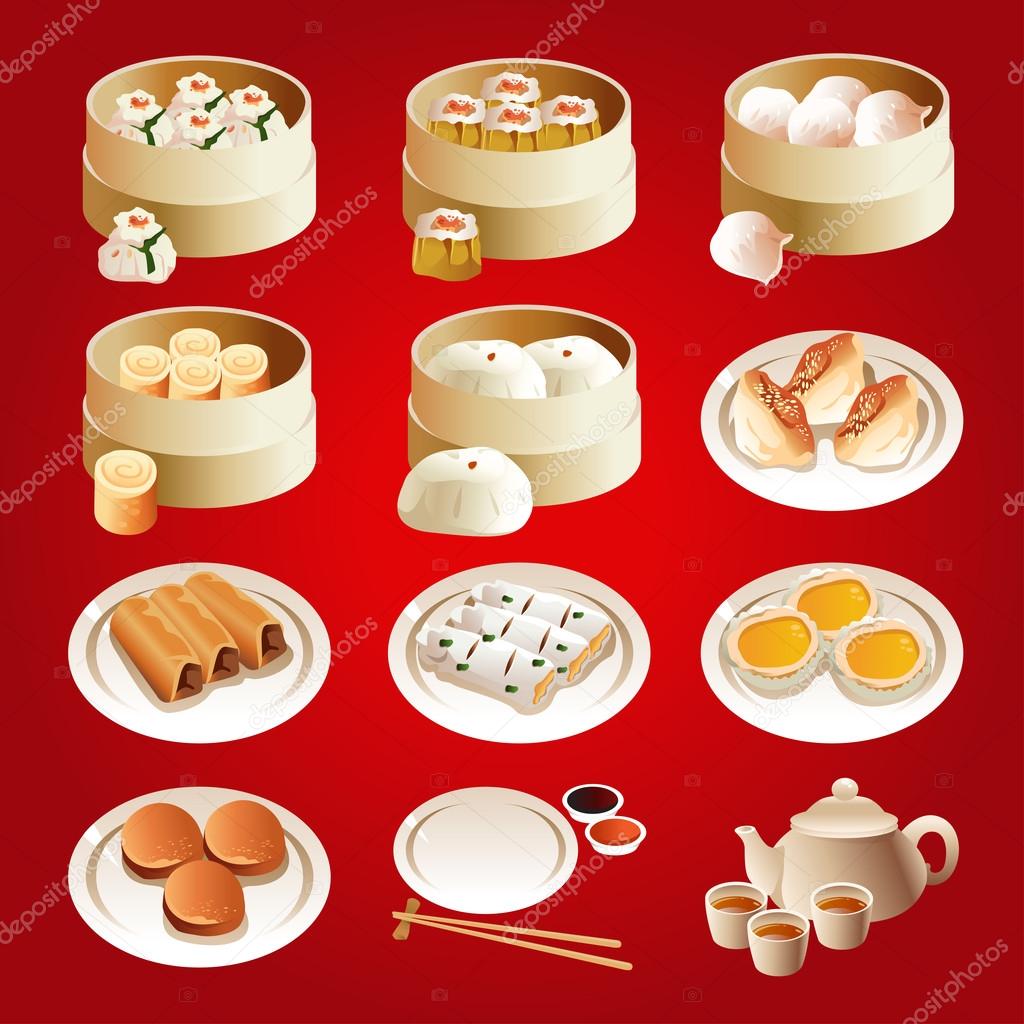 Dim sum icons Stock Vector by ©artisticco 39277151 Dim sum icons Stock Vector by ©artisticco 39277151