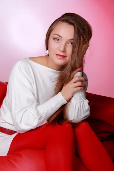 Red background model Stock Photos, Royalty Free Red background model ...