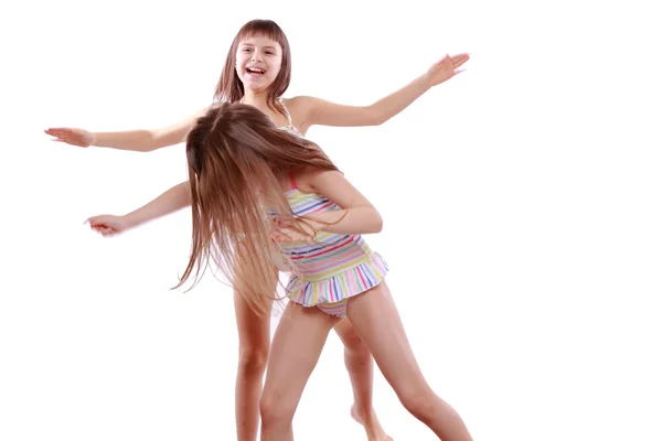 Niñas Cosquillas Fotos De Stock Imágenes De Niñas Cosquillas Sin