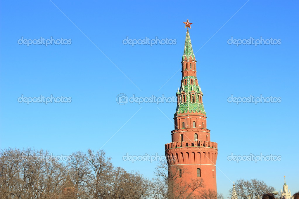 Spire on the Kremlin tower — Stock Photo © Mari1Photo #42478913