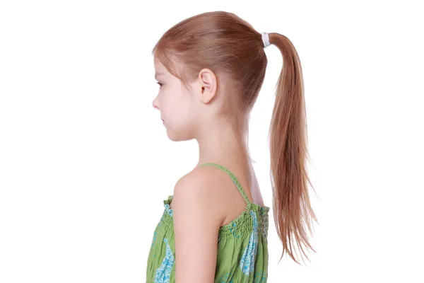 Girl ponytail preschooler Stock Photos, Royalty Free Girl ponytail ...