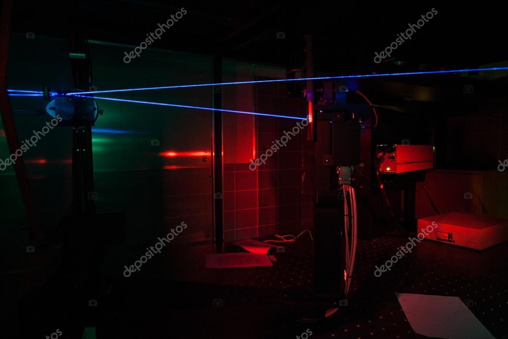 Lasers in a quantum optics lab — Stock Photo © lightpoet #18577251