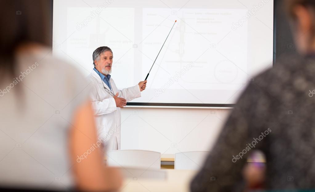 Senior chemistry professor — Stock Photo © lightpoet #46492137