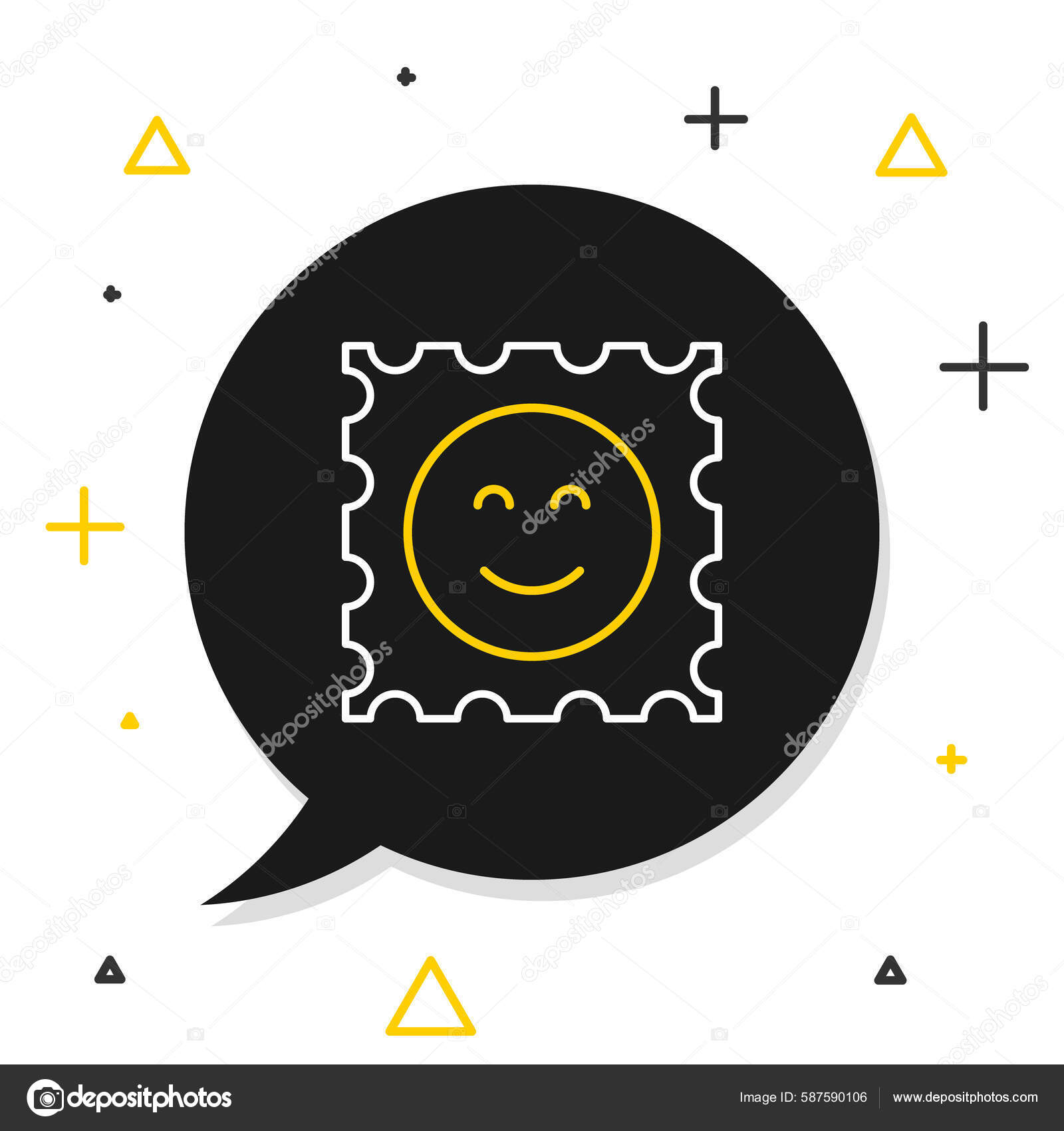 Line Lsd Acid Mark Icon Isolated White Background Acid Narcotic Stock ...