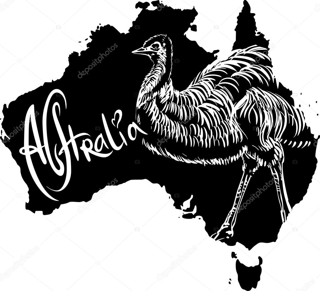 Emu as Australian symbol Stock Vector Image by ©rorius #13719689