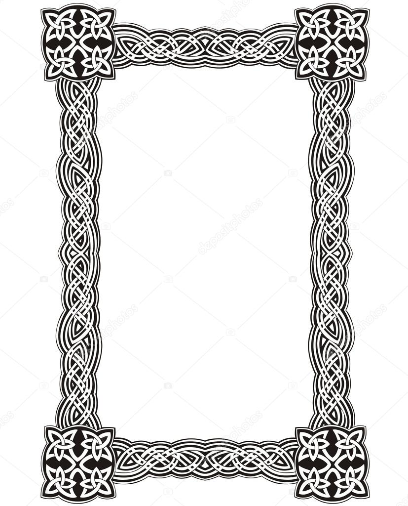 Celtic decorative knot frame Stock Vector Image by ©rorius #20493419