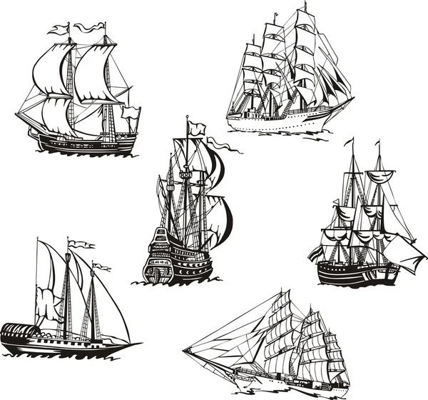 Sailing ships Vector Art Stock Images | Depositphotos