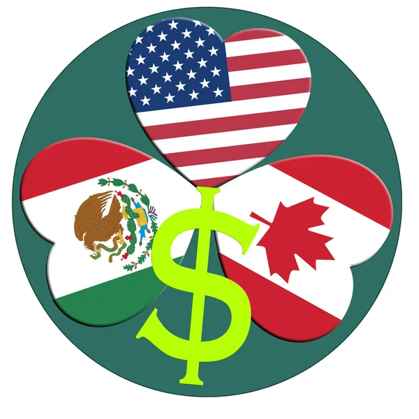 NAFTA - USA, Canada, Mexico — Stock Photo © sangoiri #10190597