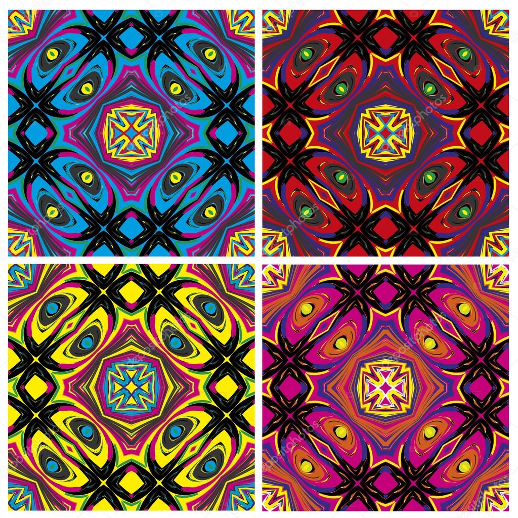 Set of artistic African textile designs Stock Vector Image by ©sangoiri ...