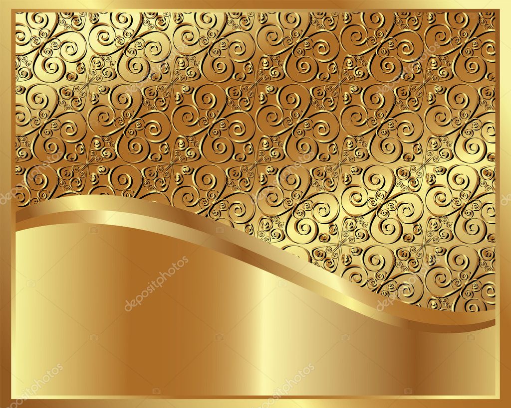 Metallic gold background Stock Vector Image by ©Evgen79 #21229445