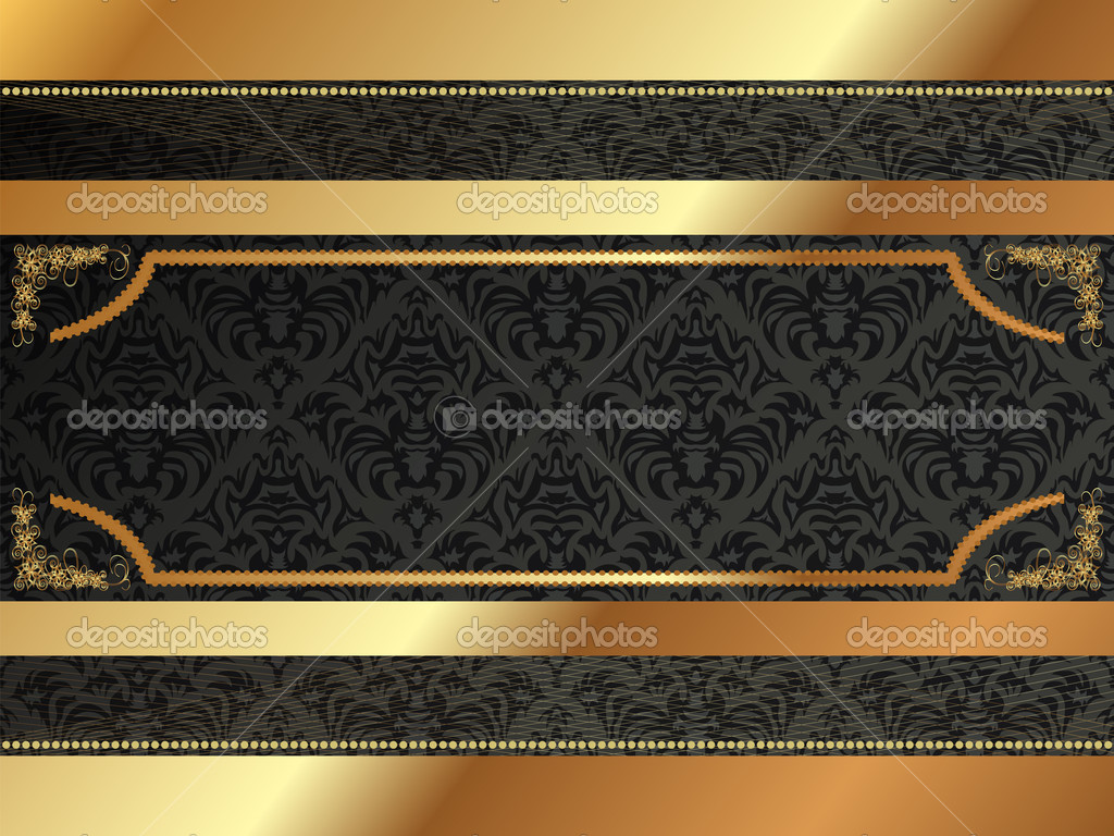 Gold frame with pattern 2 Stock Vector Image by ©Evgen79 #38826481