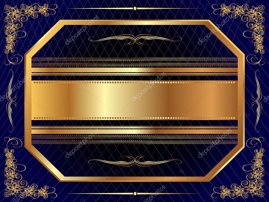 Gold frame with pattern 7 Stock Vector by ©Evgen79 38826849