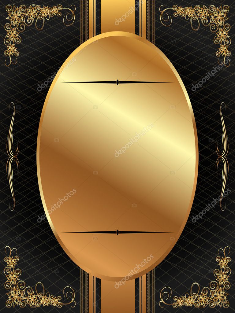 Gold frame with pattern 12 — Stock Vector © Evgen79 #39029931