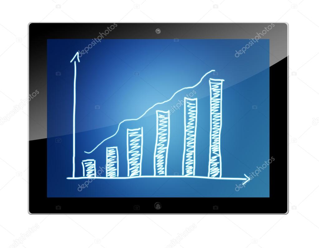 Tablet Diagram chart — Stock Photo © Mazirama #25106573