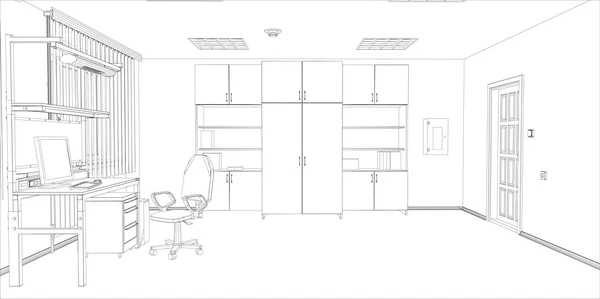 ᐈ Computer room designs stock vectors, Royalty Free computer room ...