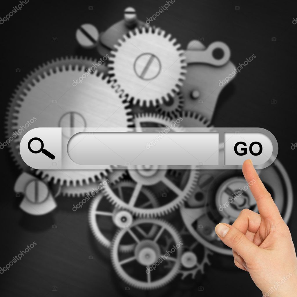 Search bar in browser Stock Photo by ©cherezoff 46509759