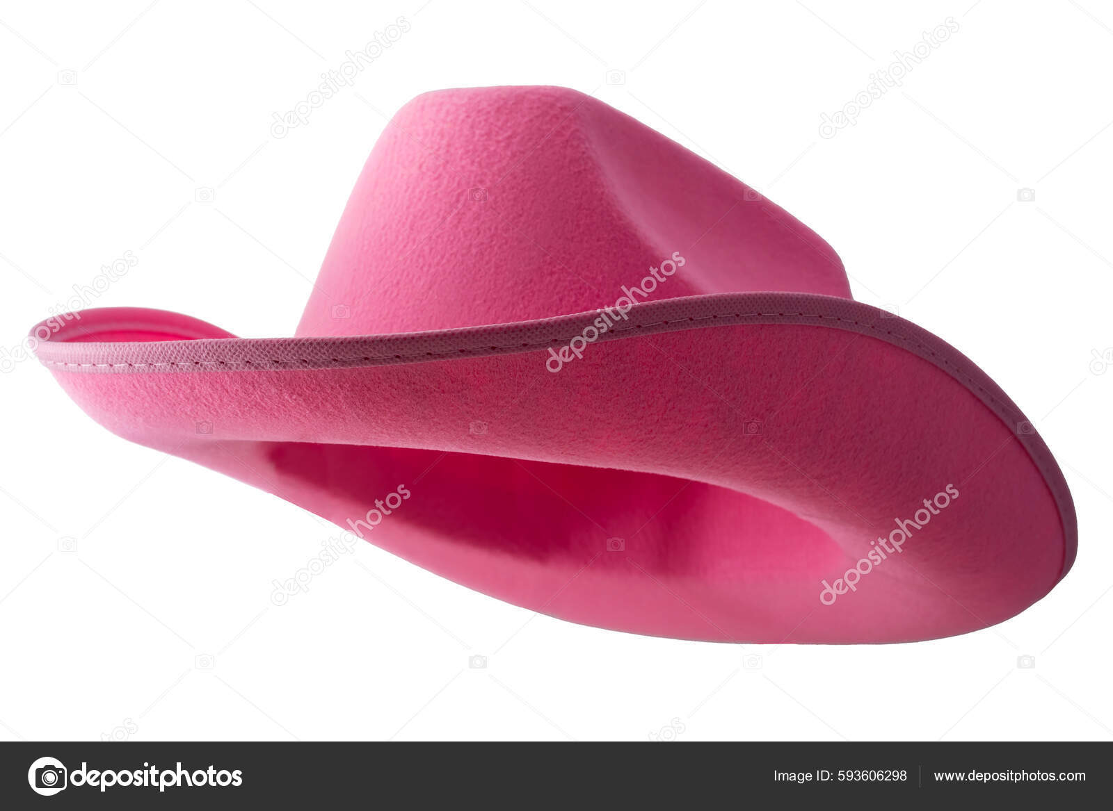 Pink Cowboy Hat Cartoon