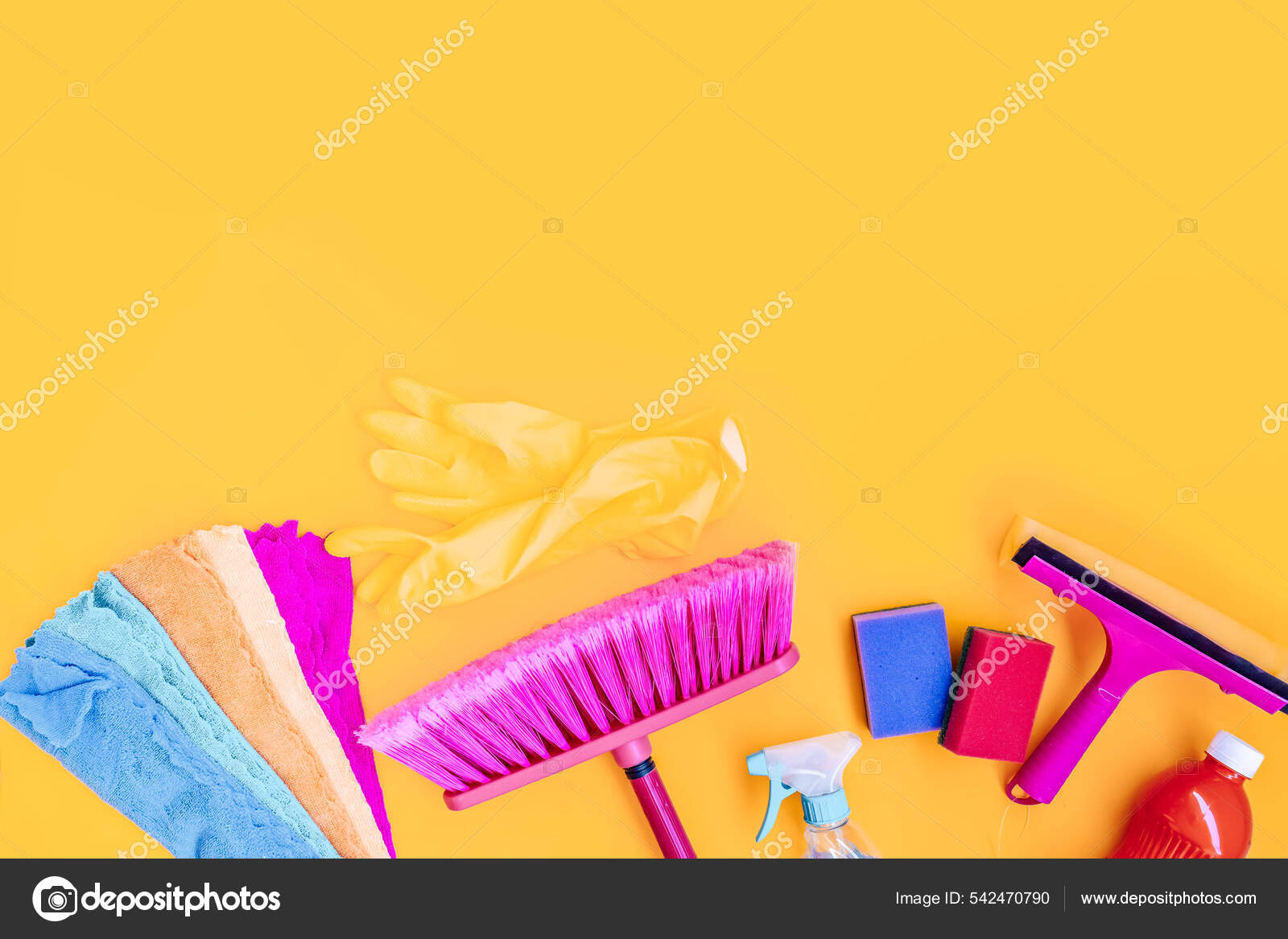 Cleaning Supplies Border