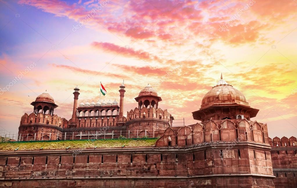 Red fort in India — Stock Photo © byheaven #34724449