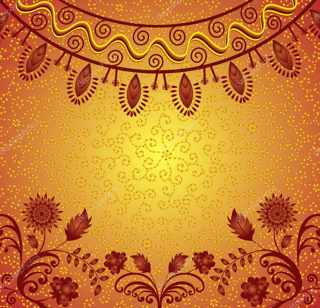 Frame in indian style — Stock Vector © rait #22275645