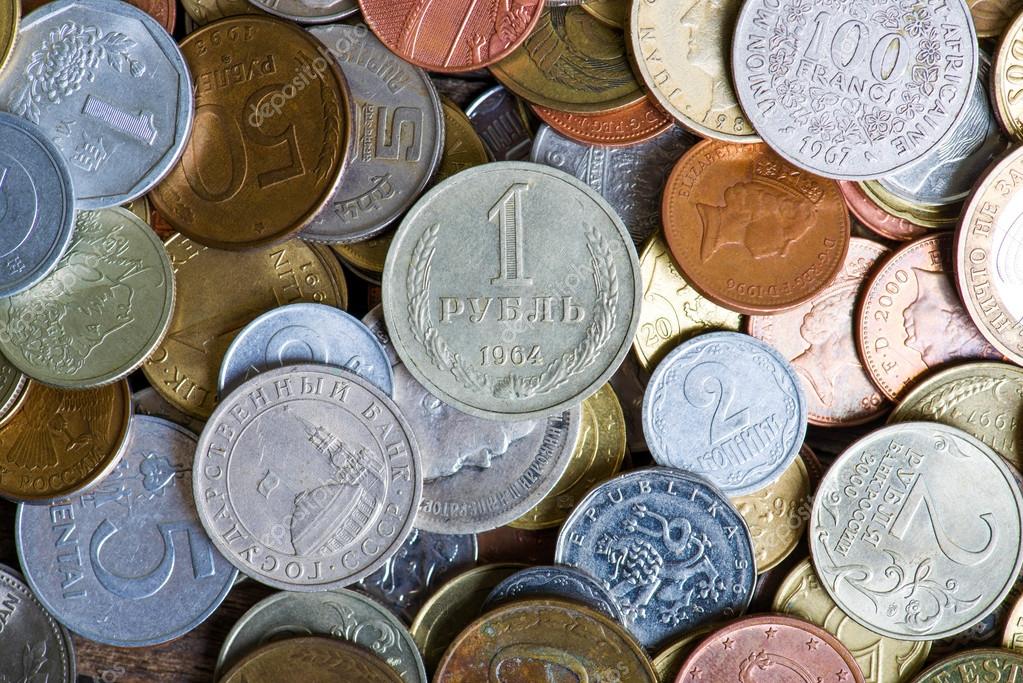 Coins of different countries and times Stock Photo by ©thirteen 37605267