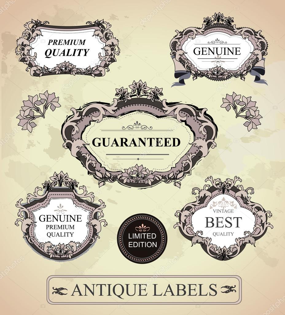 Vintage framed labels Stock Vector Image by ©AlessandraM #18016049