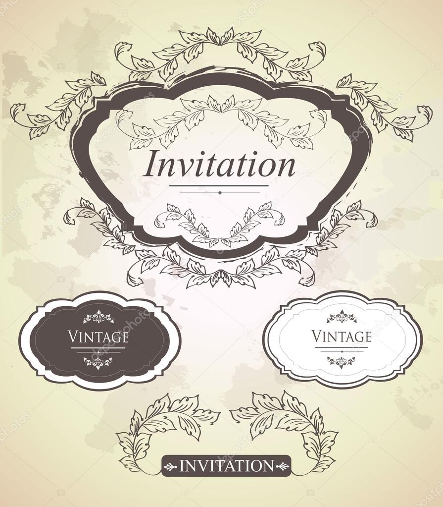 Vintage framed labels Stock Vector Image by ©AlessandraM #18026223