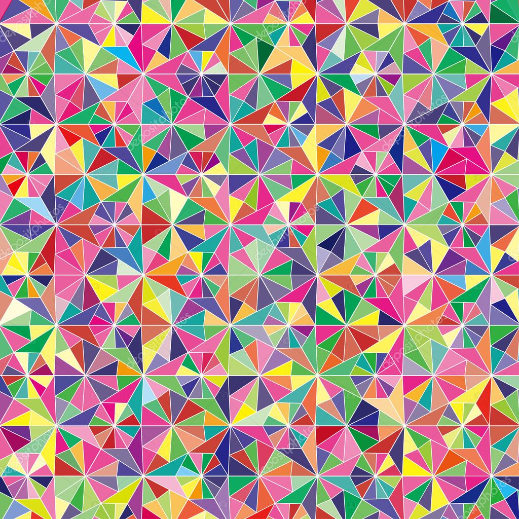 Vector colorful triangle pattern background — Stock Vector © flypig ...