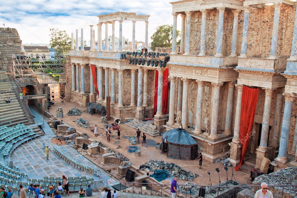 Merida, Espanha - 31 de julho: preparação para apresentação no clássico ...