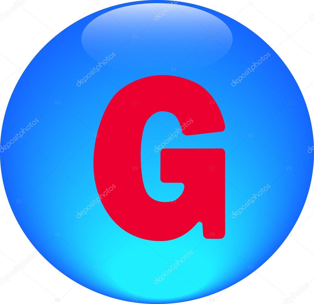 Alfabeto icono símbolo letra G — Foto de stock #21918555 © stoonn