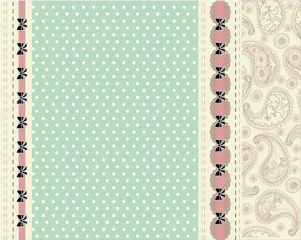 Blue card with floral pattern Stock Vector Image by ©yaroslavna #48138443