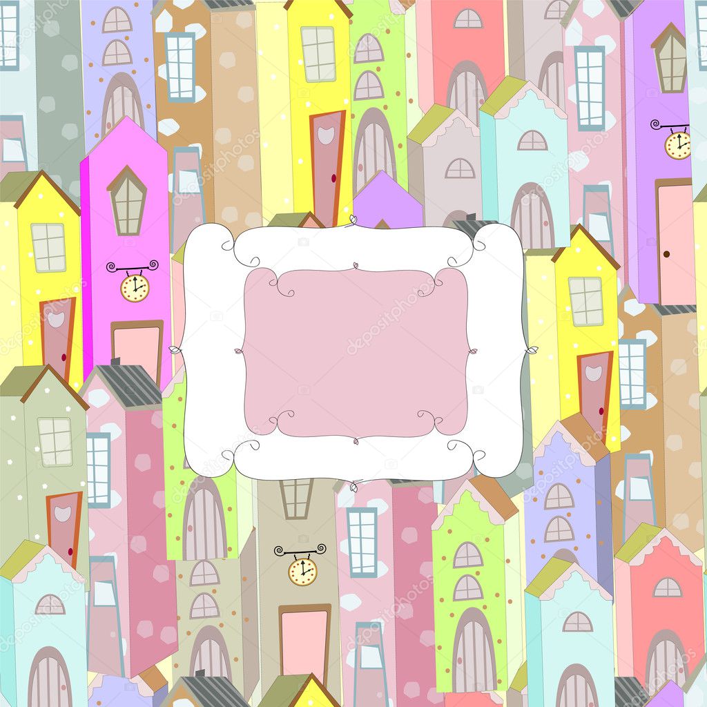 City background frame Stock Vector by ©yaroslavna 48402101