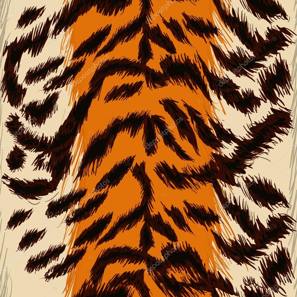 Tiger skin Stock Vector Image by ©Olegnesterov #48943261