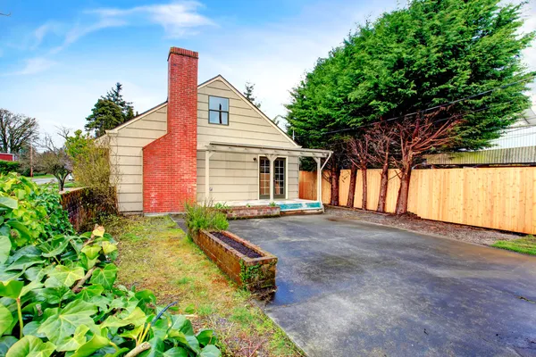 House exterior. Backyard view. Stock Photo by ©iriana88w 46060707