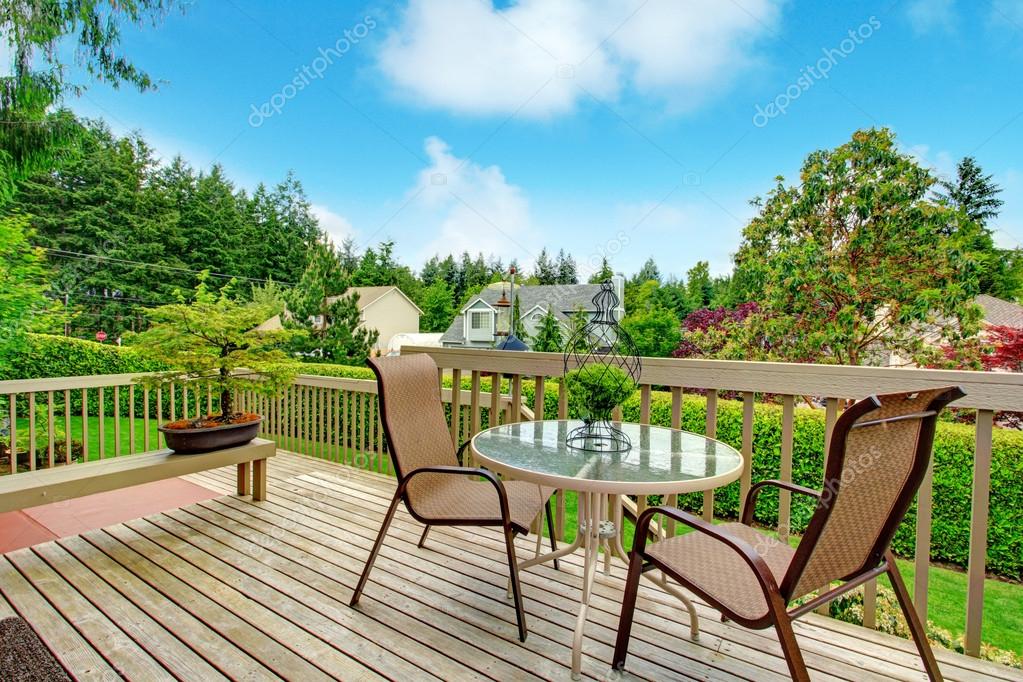 Backyard deck view. — Stock Photo © iriana88w #45003061