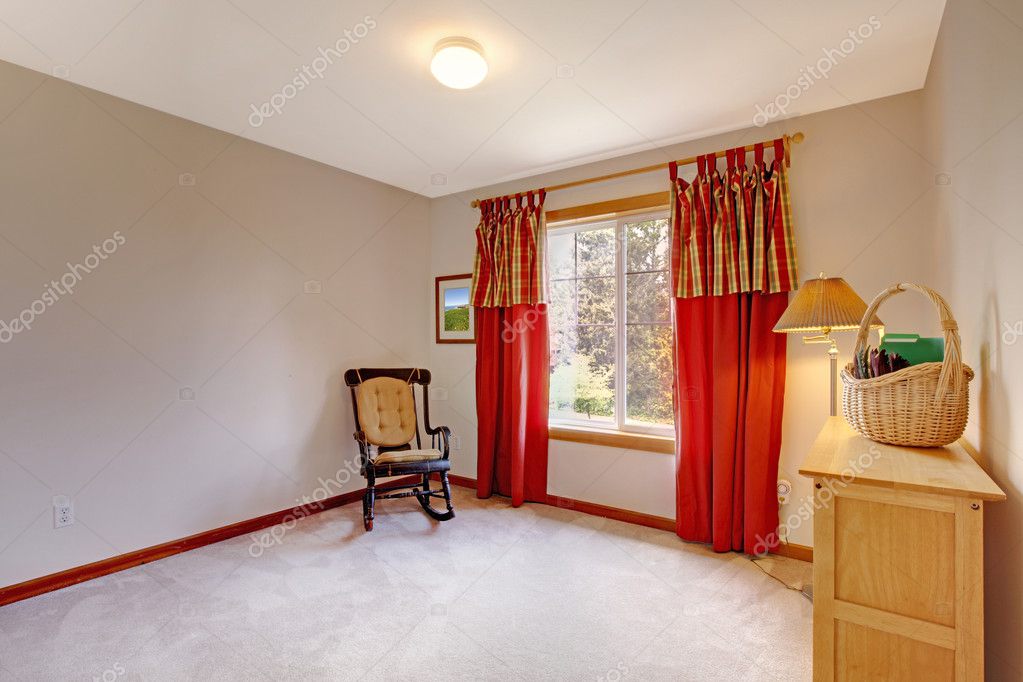 Empty room decorated with rocking chair — Stock Photo © iriana88w #47578375