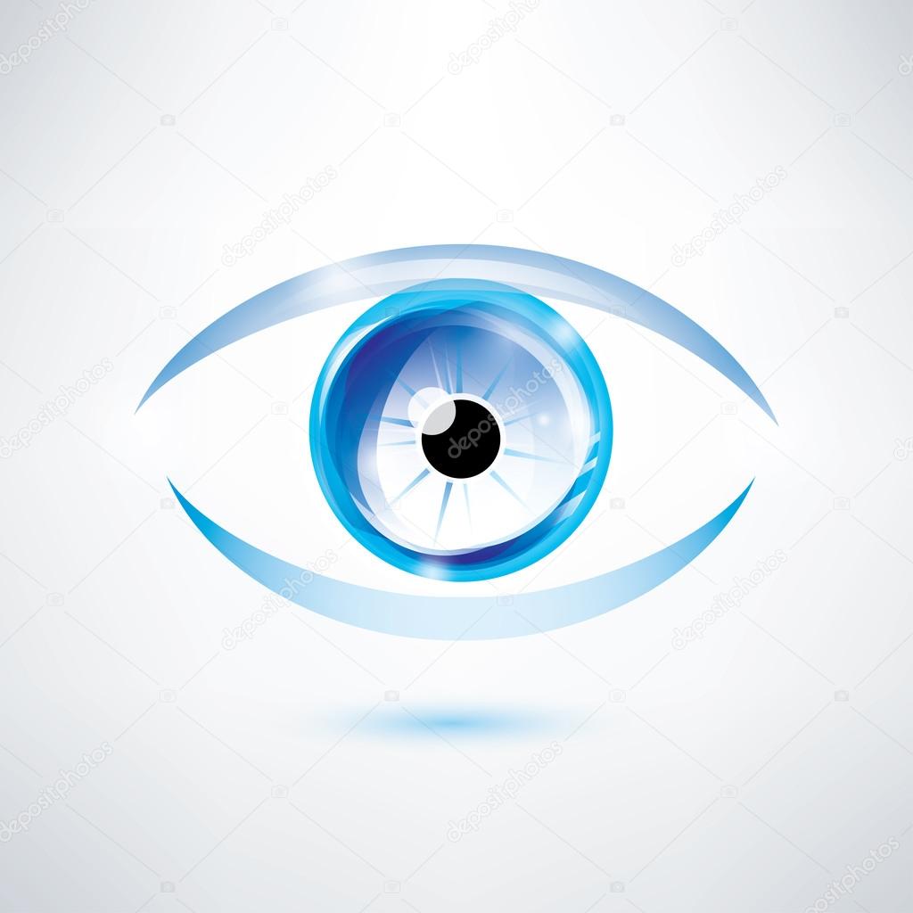 Human blue eye, abstract shape Stock Vector by ©baldyrgan 32753749
